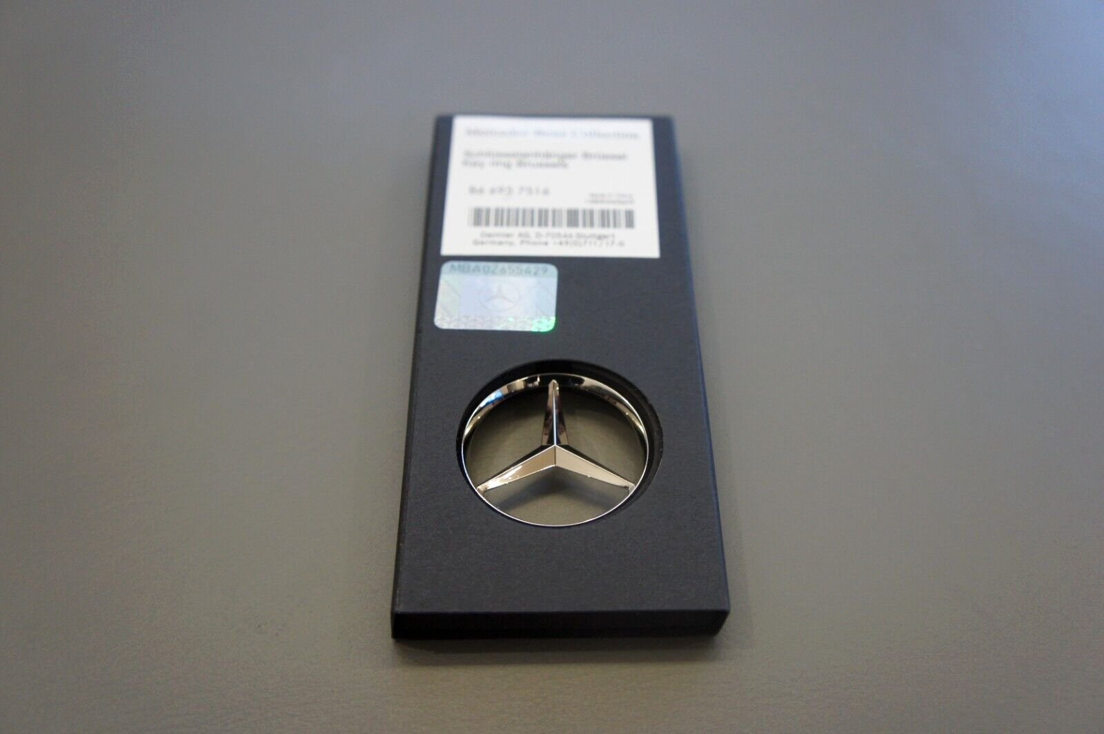 New Genuine OEM Mercedes-Benz Brussels Silver Stainless Steel Keychain ...