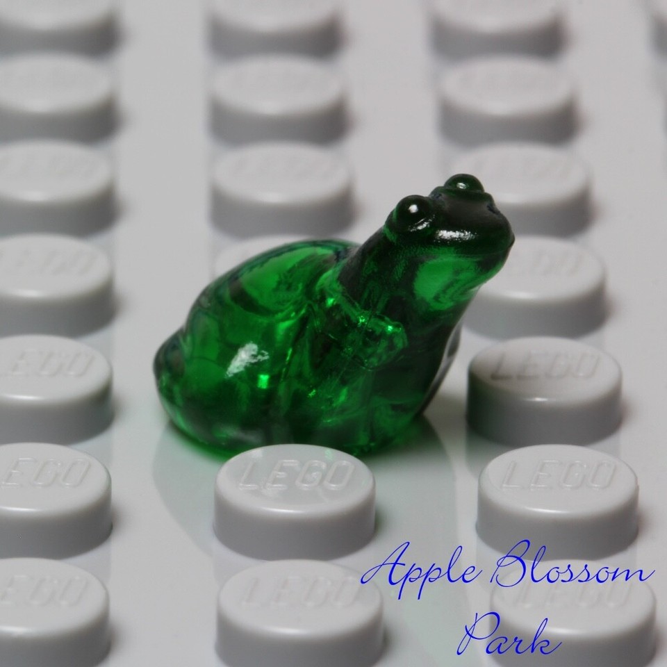 Rare NEW Lego Translucent GREEN FROG - Trans Green Tree Frog Minifig ...