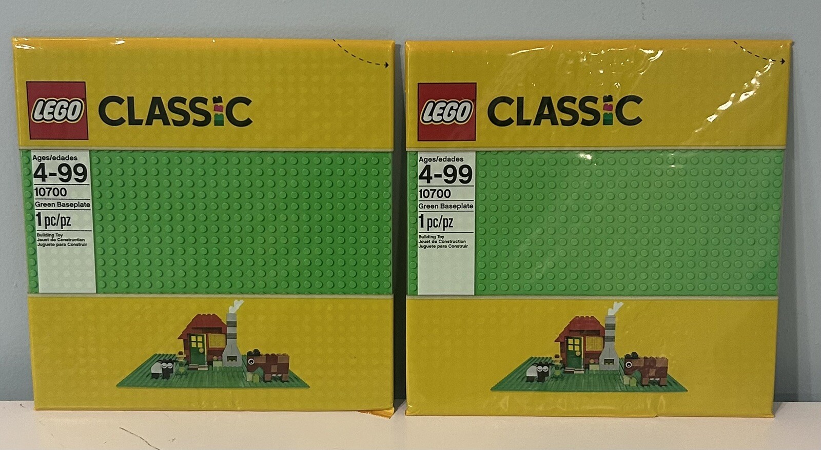 Lego 10700 32 x 32 Stud (10" x 10") Lot of 2 Green Building Baseplates ...