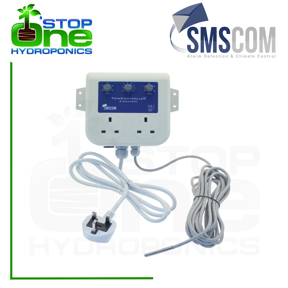 SMSCom 4.5A MK2 Twin Fan Speed Controller Hydroponic Climate Control | eBay UK