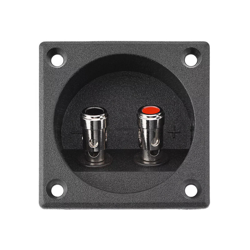 2PCS Speaker Box Terminal 2-Wire Round Spring Cup Connector Subwoofer ...