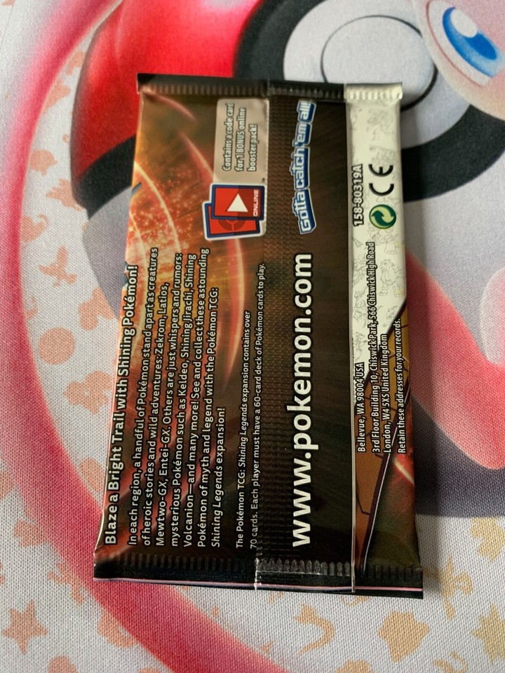 Pokemon "Shining Legends" Sealed Booster Pack (Rayquaza) 2017 | eBay