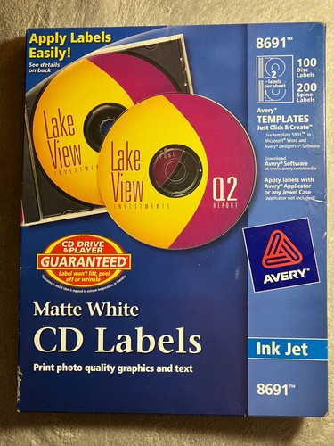 Avery Cd/DVD and Jewel Case Spine Laser Label - Permanent 64 White ...
