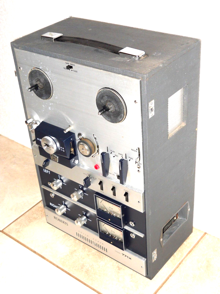1960's ROBERTS AKAI 771X REEL TO REEL TAPE PLAYER RECORDER WORKS NEEDS ...
