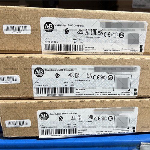 New Factory Sealed Allen-Bradley 1756-L81ES Guardlogix 5580 Controller ...