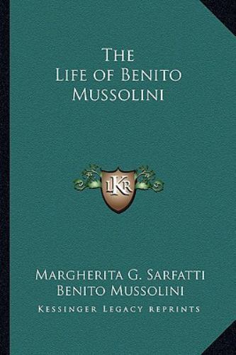 Sarfatti Margherita G Life Of Benito Mussolini (UK IMPORT) Book NEW ...