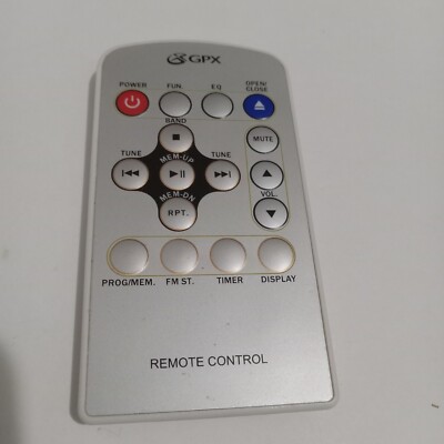 Original GPX KCCD6316DT Under Cabinet CD Player Remote Control Silver ...