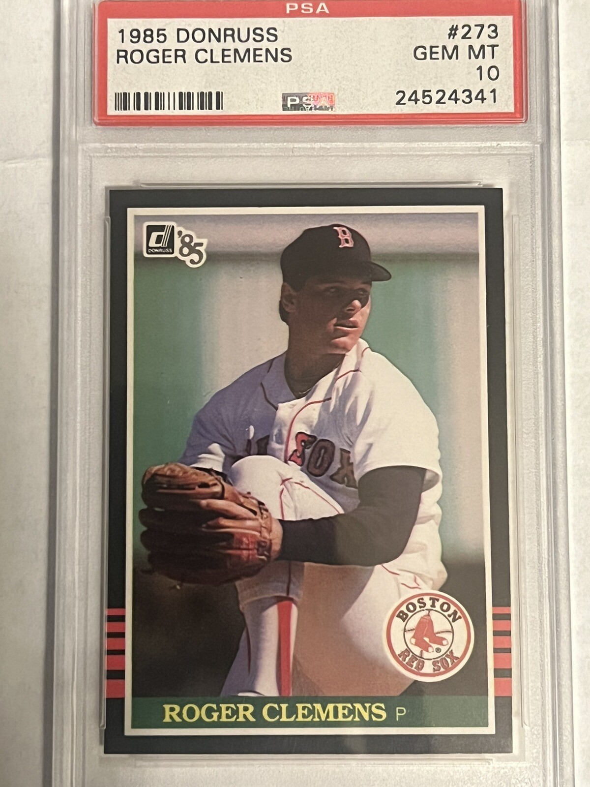 Roger Clemens RED SOX 1985 Donruss Baseball #273 Rookie Card Rc PSA 10 ...
