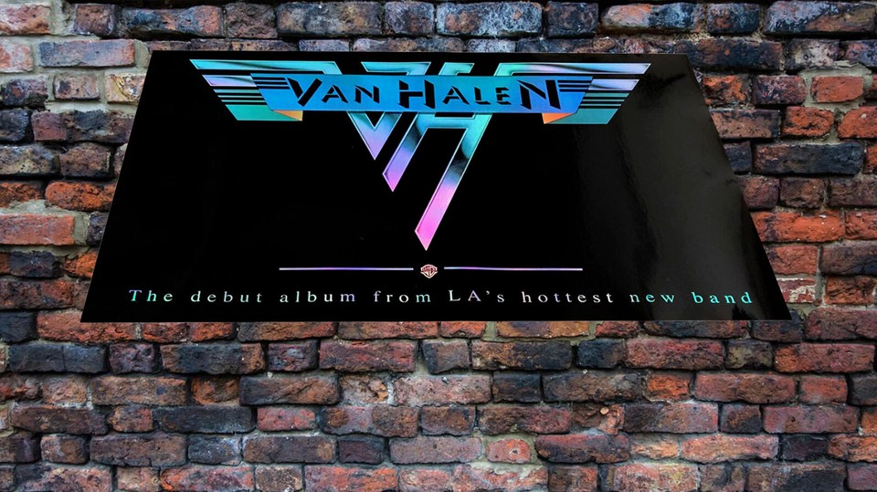 color changing holographic VAN HALEN 1978 debut era 24" x 16" poster | eBay
