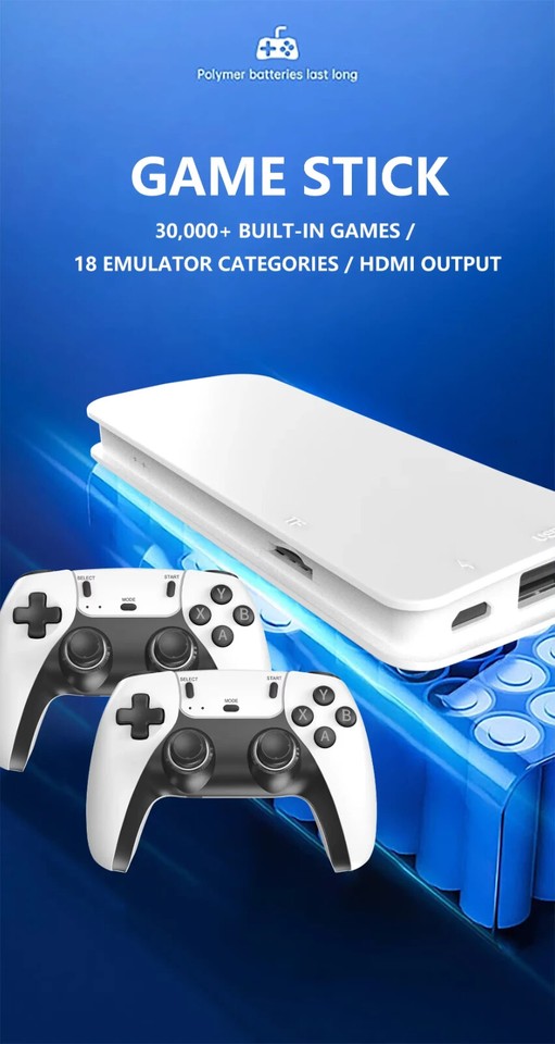 M15 Pro 4K Game Stick Console – 64GB/128GB with Wireless Gamepads ...