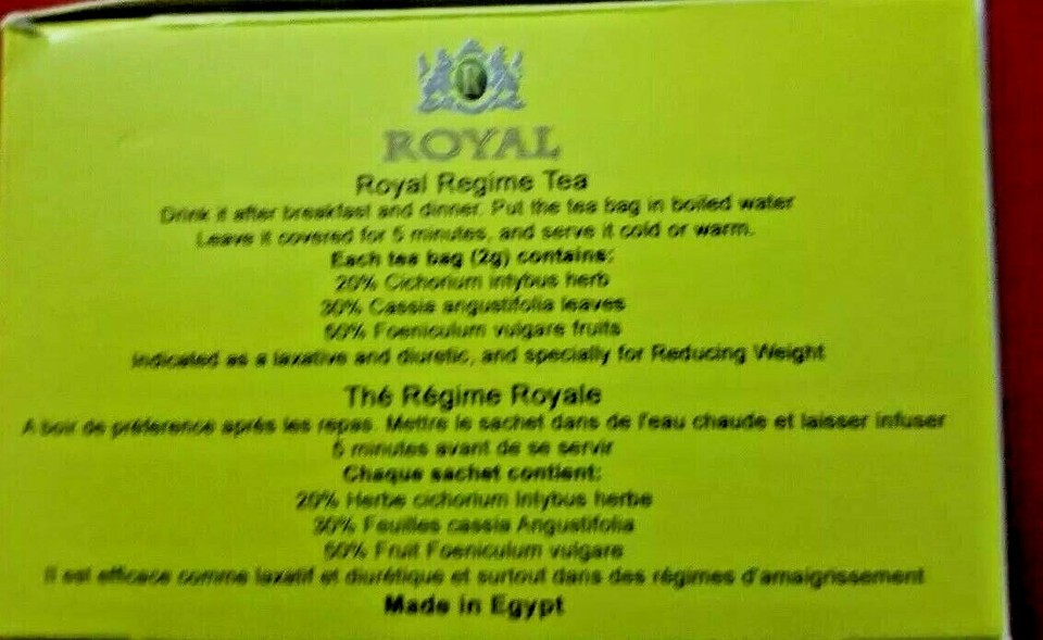 Royal Regime Weight Loss Diet Slimming TEA ((50)) Bags EXP 10/2025 FROM ...