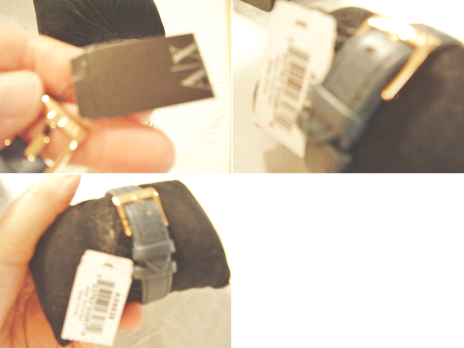 Armani Exchange AX5525 Blue Leather Strap Watch-NEW**** | eBay