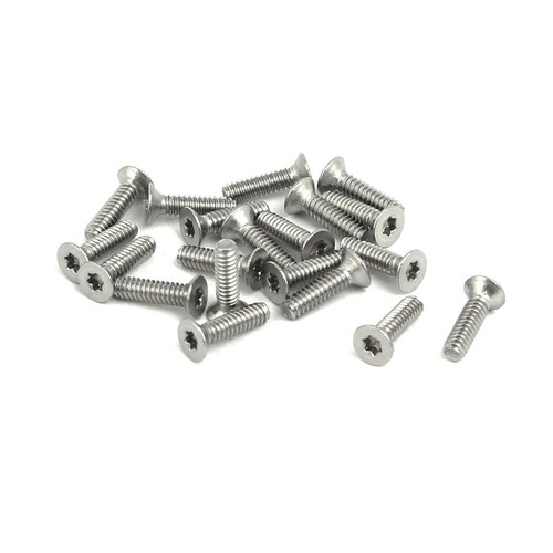 M1.6x6mm T4 304 Stainless Steel Flat Torx Head Screw 20pcs 605322271970 ...