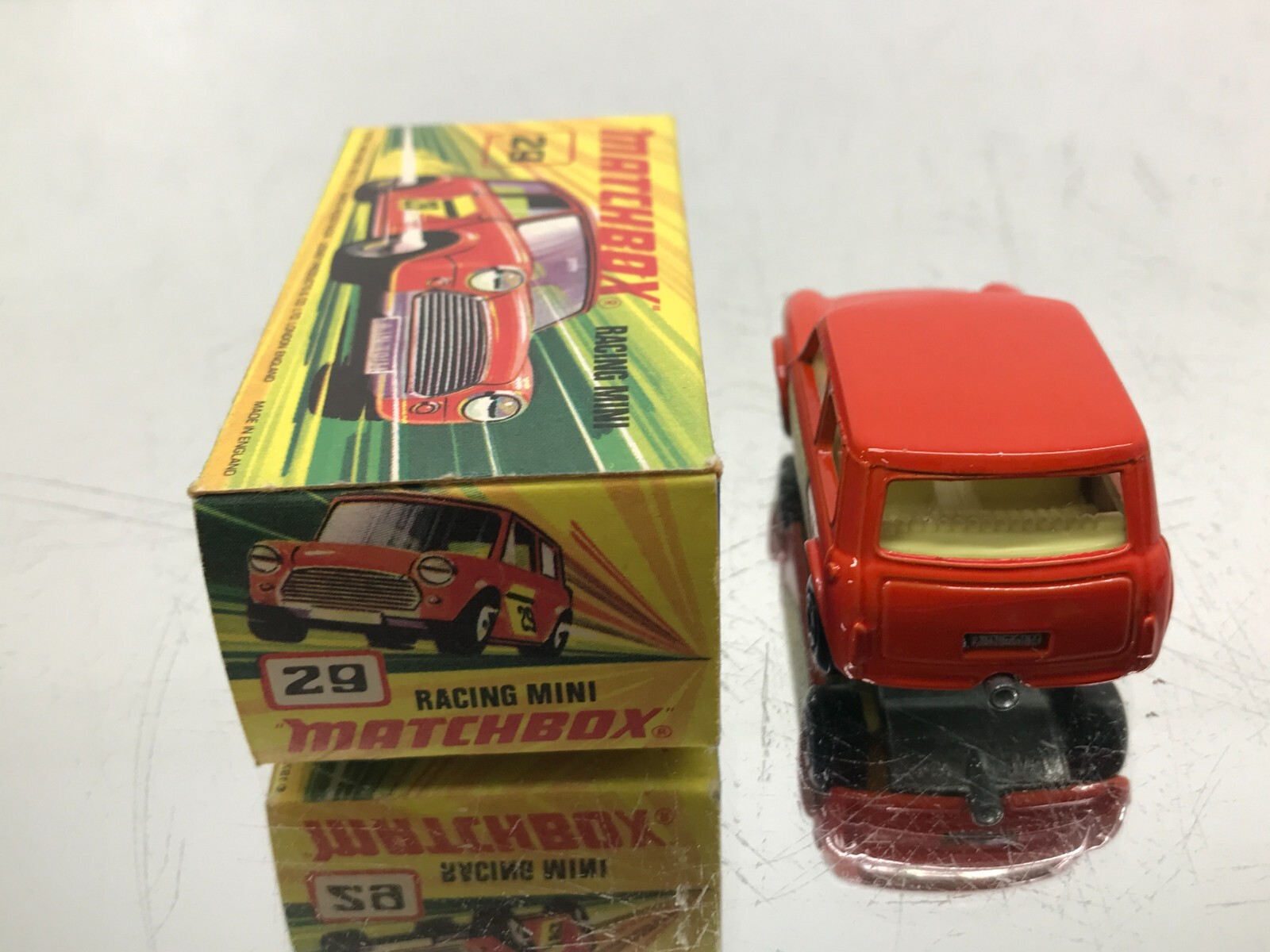 MATCHBOX SUPERFAST 29 RACING MINI COOPER #29 -RED 3inch- GOOD IN BOX ...