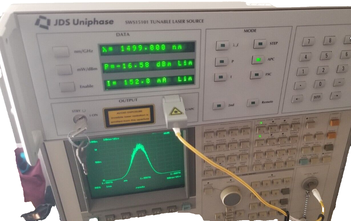 Optical Spectrum Analyzer 600nm to 1750nm Anritsu MS9001B1 WORKING! FC ...
