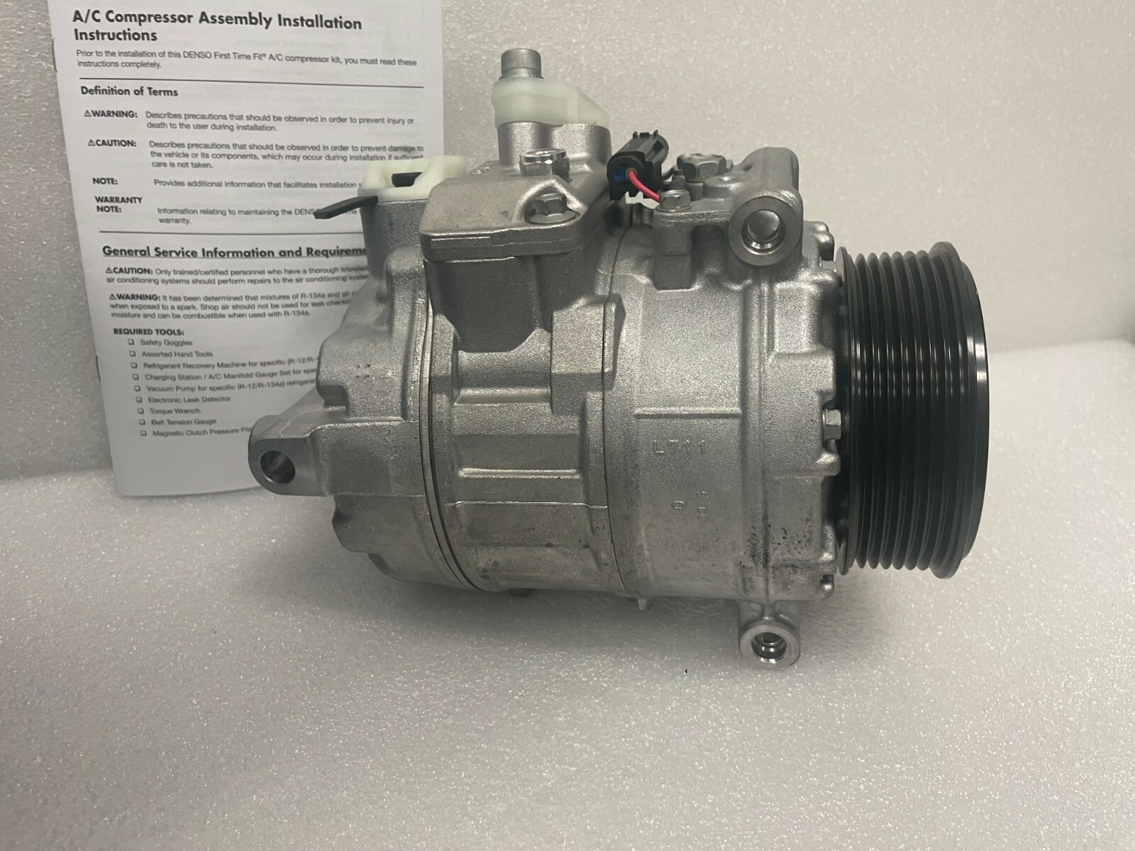 Denso 471-1434 AC Compressor & Clutch for 0012303211 12303211 157376 ...