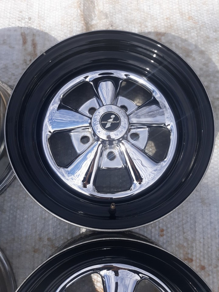 15x7 Cragar SS-Style Uni-lug ALL STEEL Wheels Chrome Plated 4.5 in ...