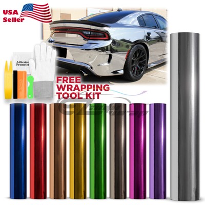* 9 Colors Premium Chrome Vinyl Film Wrap Sticker Decal Air Release ...