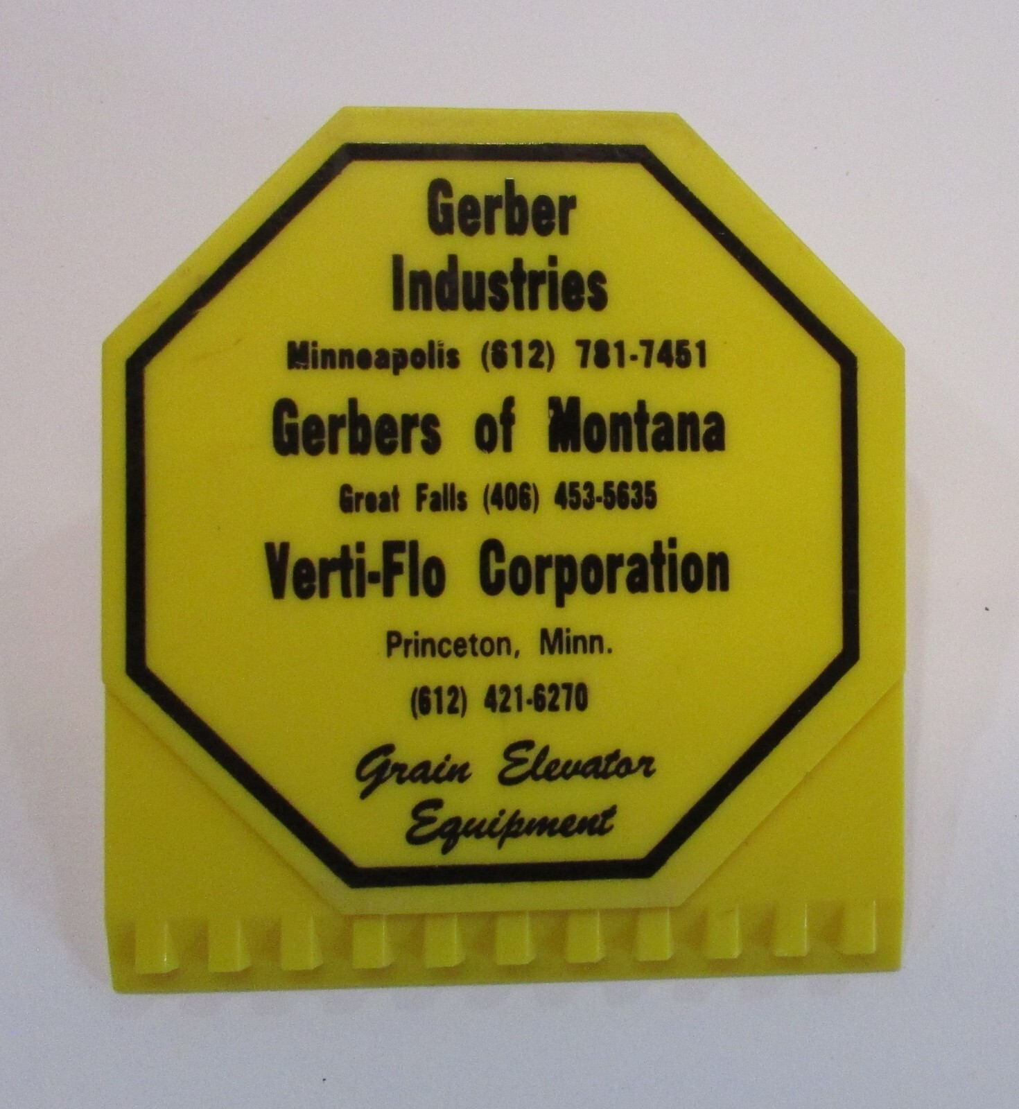 Gerber Princeton MN Verti-Flo MT Yellow Plastic Visor Clip Ice Scraper ...