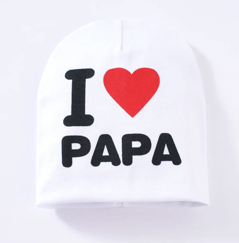 I Love PAPA Kid Baby Infant Boy Girl Warm Hat Skull cap Cotton Beanie ...