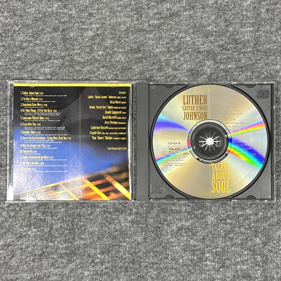 Luther “Guitar Junior” Johnson - Talkin’ About Soul (CD, 2001) Telarc ...