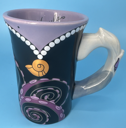 Disney Parks The Little Mermaid Ursula Signature Dress Coffee Mug Hair ...