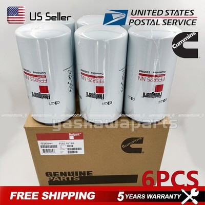 6PCS For Fleet guard Fleetguard FF5825NN 5599456 Fuel Filter NanoNet ...