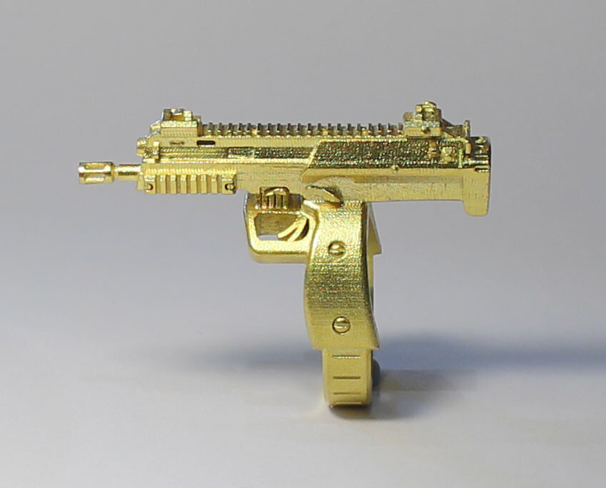 Gold Uzi IMI UZI Pistol Limited Edition #84 100 Gold Plated!!!