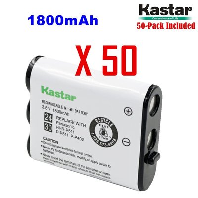 HHR-P511/HHR-P402 (50 Pack) Cordless Phone Battery 1800mAh for Type 24 ...