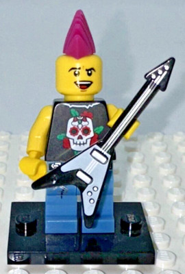 LEGO PUNK ROCKER MINIFIGURE SERIES 4 COLLECTION 2011 MINIFIG 8804 COL04 ...