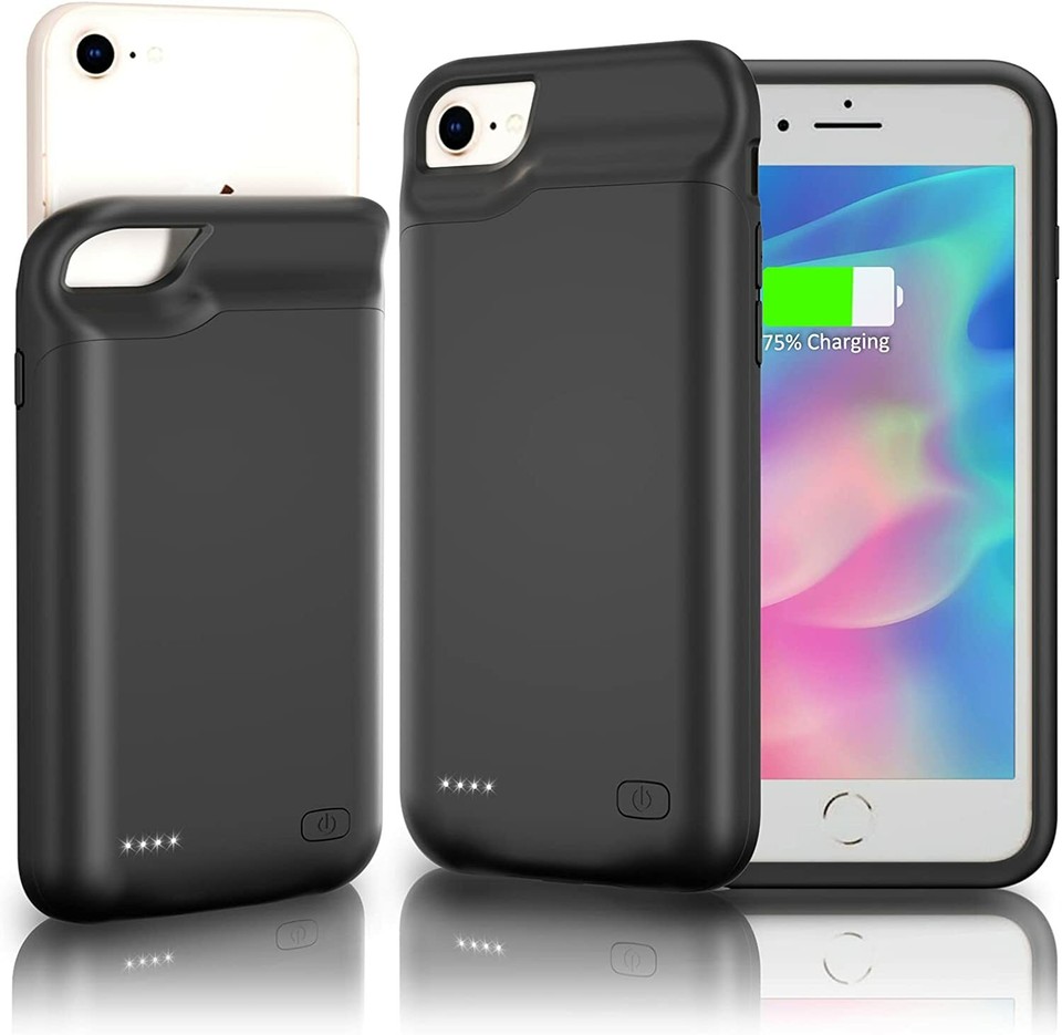 Portable Battery Charger Case Smart Power Bank Cover For iPhone 6 6s 7 ...