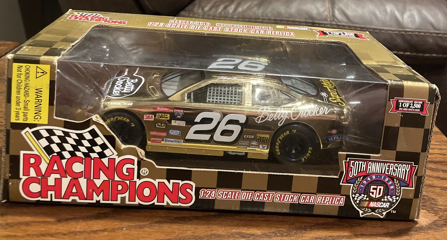 Johnny Benson #26 Racing Champions 1:24 Gold NASCAR 1998 Betty Crocker ...
