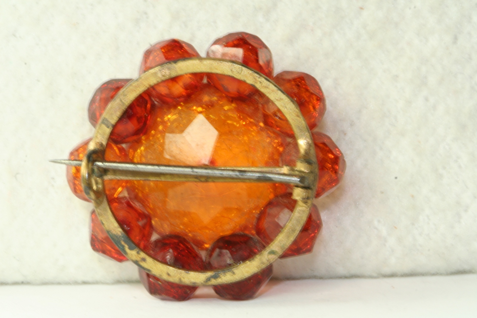 VICTORIAN ANTIQUE CARVED FACETED AMBER PIN | eBay