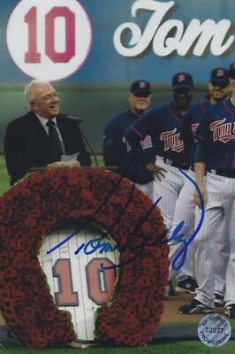 Tom Kelly Autographed Signed 4x6 Photo - Minnesota Twins 2x WSC - w/COA ...