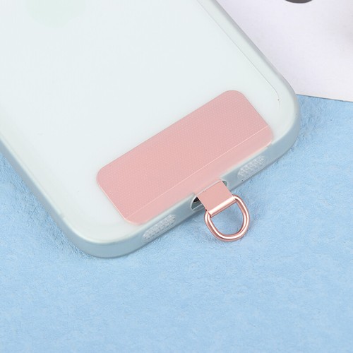 2 Pcs Universal Mobile Phone Lanyard Patch Gasket Metal Safety Ultra ...