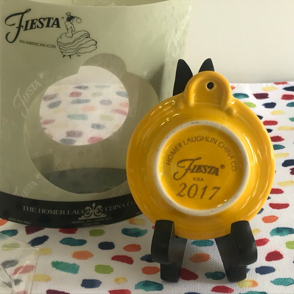 Fiestaware Daffodil Gold Dancing Lady Ornament Fiesta 2017 Christmas ...