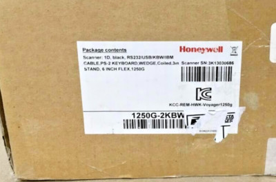 Honeywell Voyager 1250G PS2 Barcode Scanner Kit black 1250G-2KBW-1 ️ ️ ...