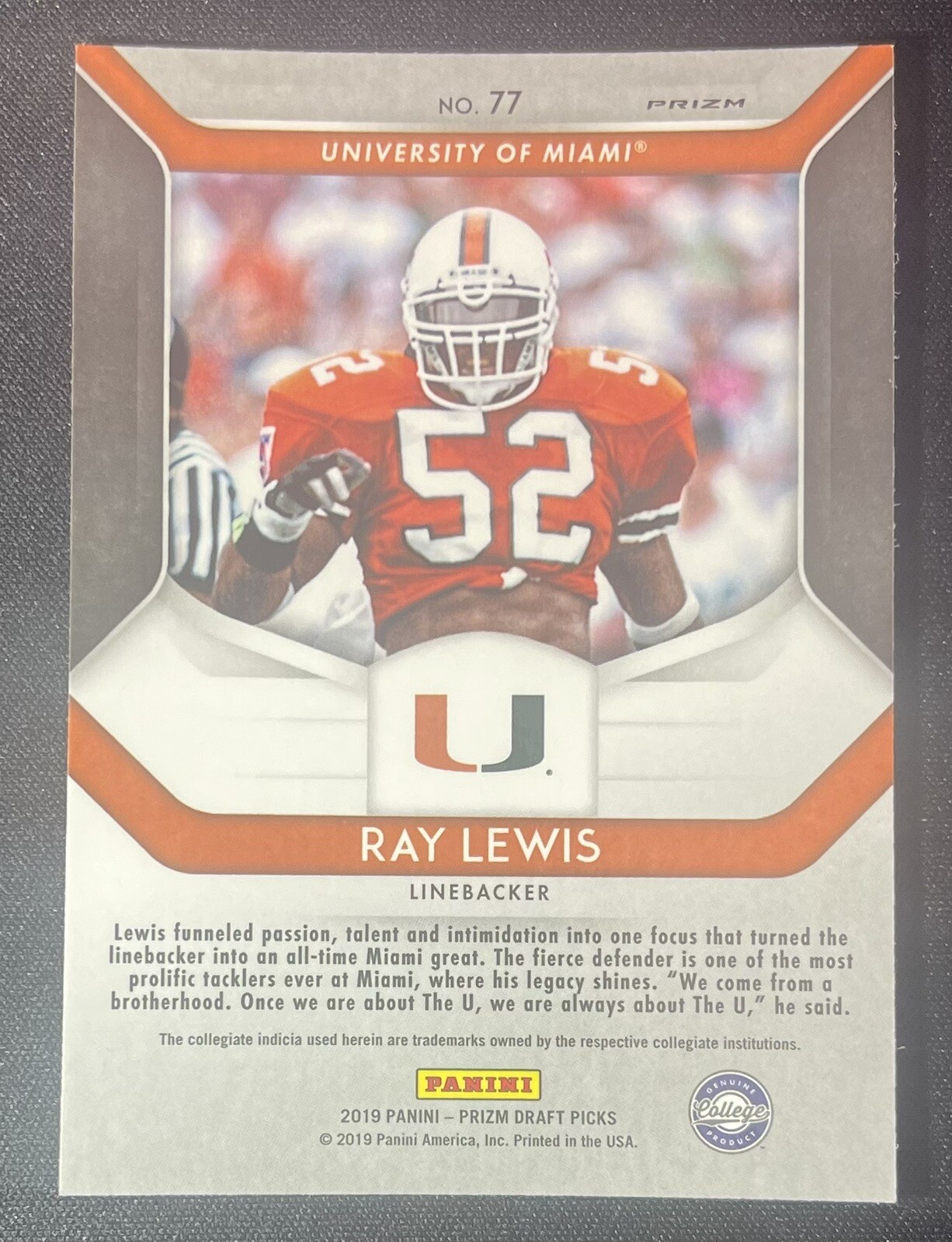 2019 Panini Prizm Draft - Silver Prizm #77 Ray Lewis for sale online | eBay