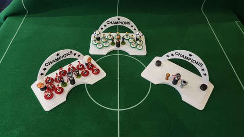 DELUXE SUBBUTEO WINNERS PODIUM WITH UEFA CUP AND IMPROVED SILVER CUPS ...