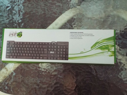 BTO wired Keyboard Black NEW | eBay