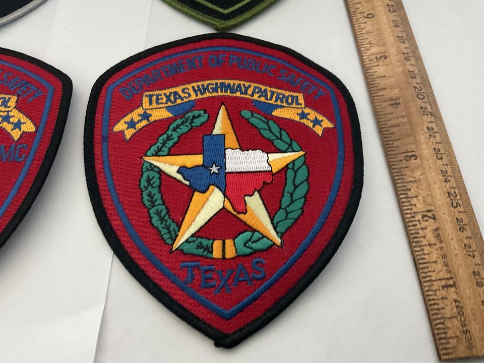 Texas Department Of Public Safety Highway Patrol patch set 7 pieces all ...