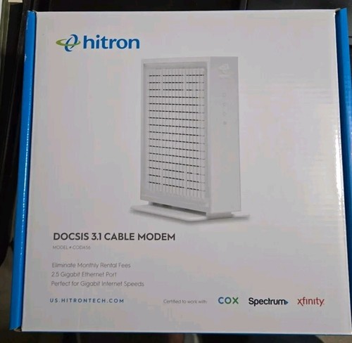 Hitron CODA56 Multi-Gigabit DOCSIS 3.1 Modem | Pairs with Any WiFi ...