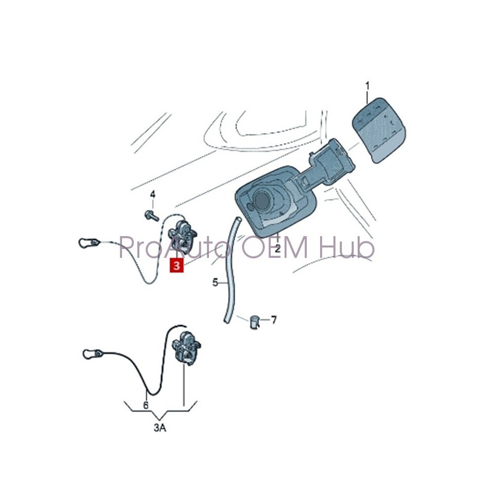 8V0862153B Fuel Door Locking Actuator OEM For Audi A3 A4 A7 A5 A8 D5 Q7 ...