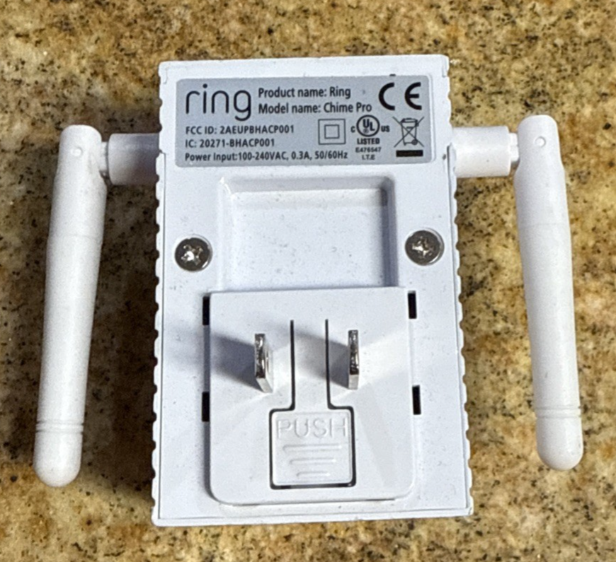 Ring☆ Chime Pro~ Wi-Fi Extender and Indoor Chime 1st Gen White | eBay