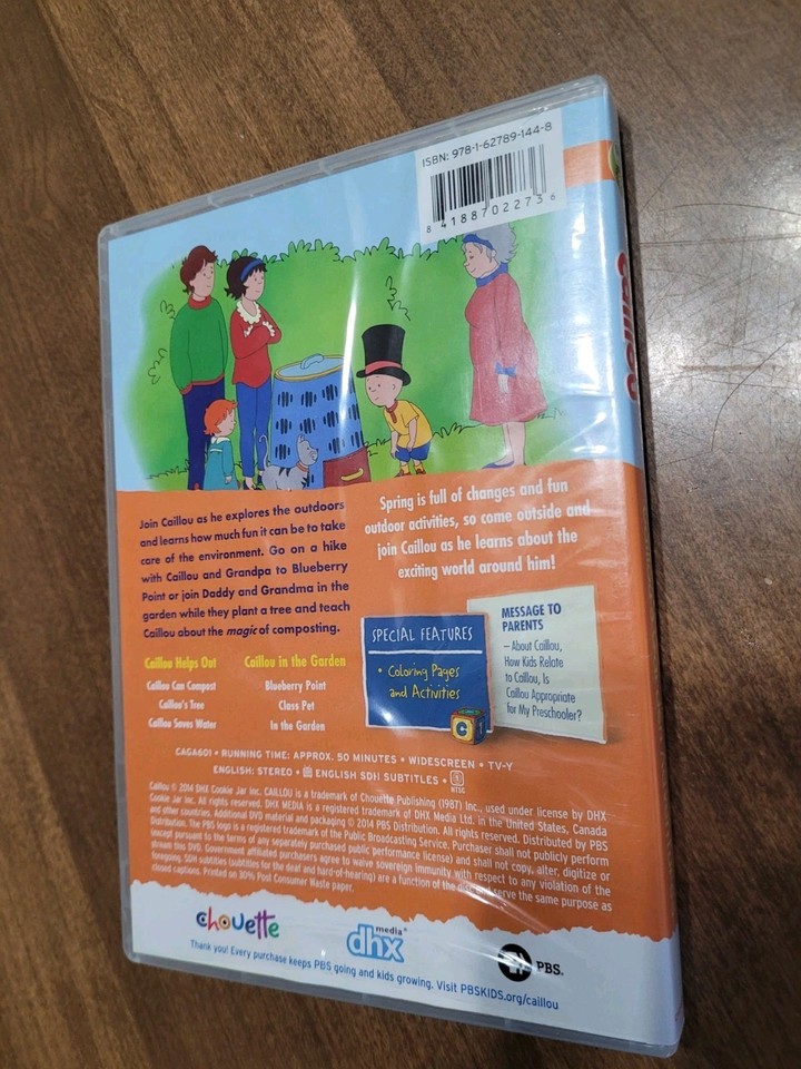 Caillou: Caillou's Garden Adventures DVD 2013, PBS, Kids Family | eBay