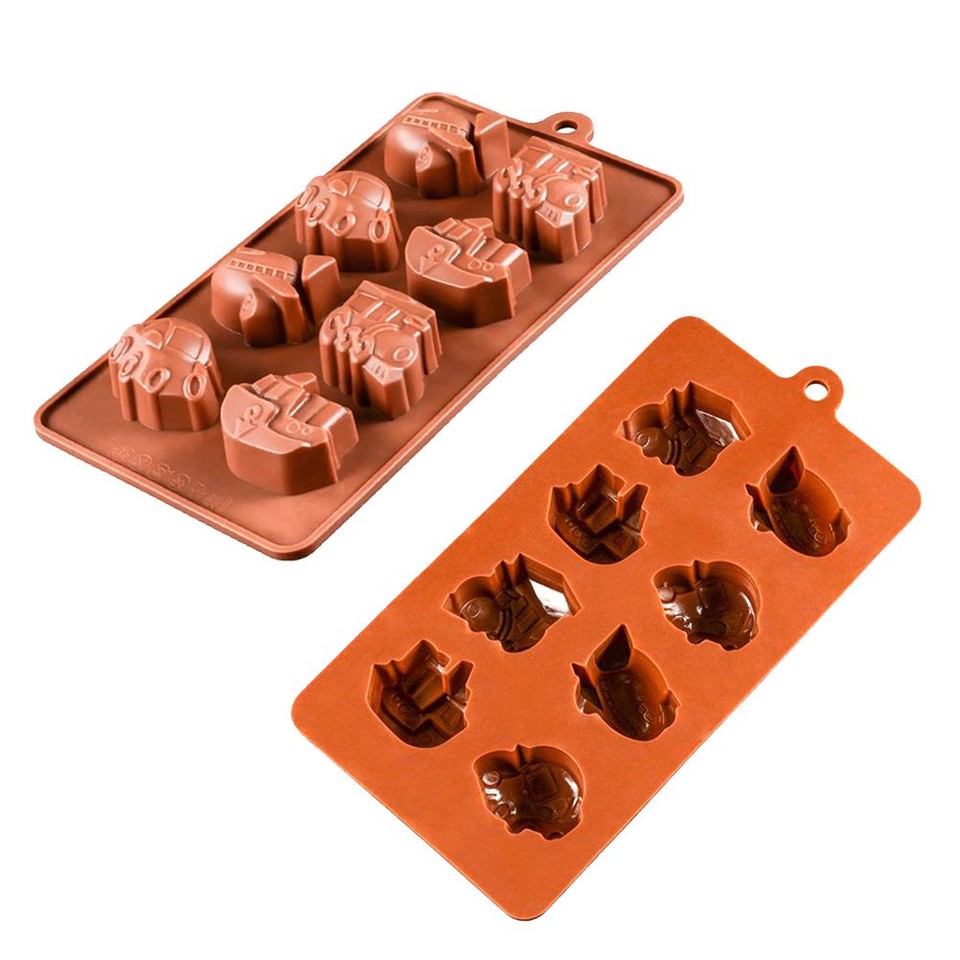 8 Cavity DIY Silicone Baking Molds Boat Shaped Pans Candy Molds ...