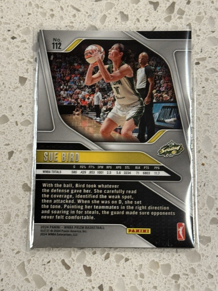 Sue Bird 2024 Panini Prizm WNBA Seattle Storm #112 | eBay