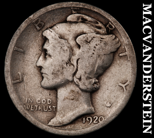 1920 Silver Mercury Dime - Scarce Better Date No Reserve #G7730 | eBay