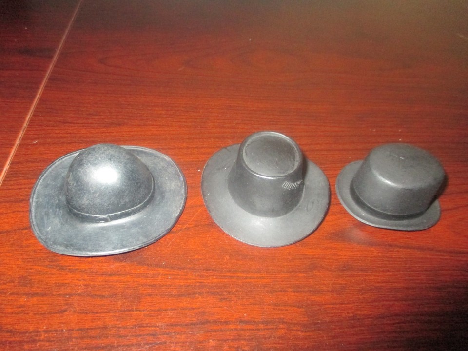 1/6 scale action figure hat lot of 3 black hats | eBay