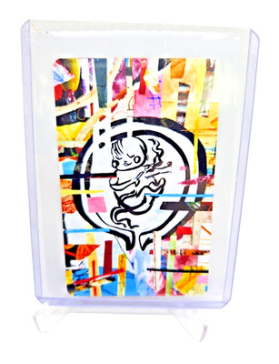 ACEO Original Art Card Angel Cherub Collage Pop Art Mini Print ...